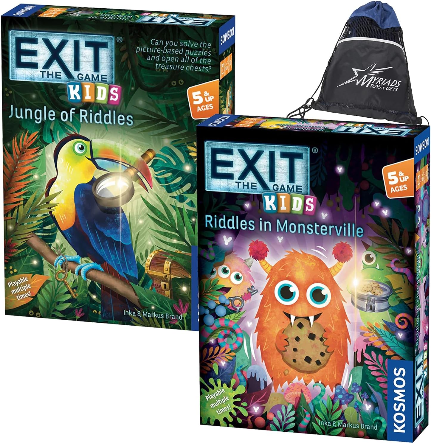 Exit: The Game Kids Bundle - Riddles in Monsterville and Jungle of ...