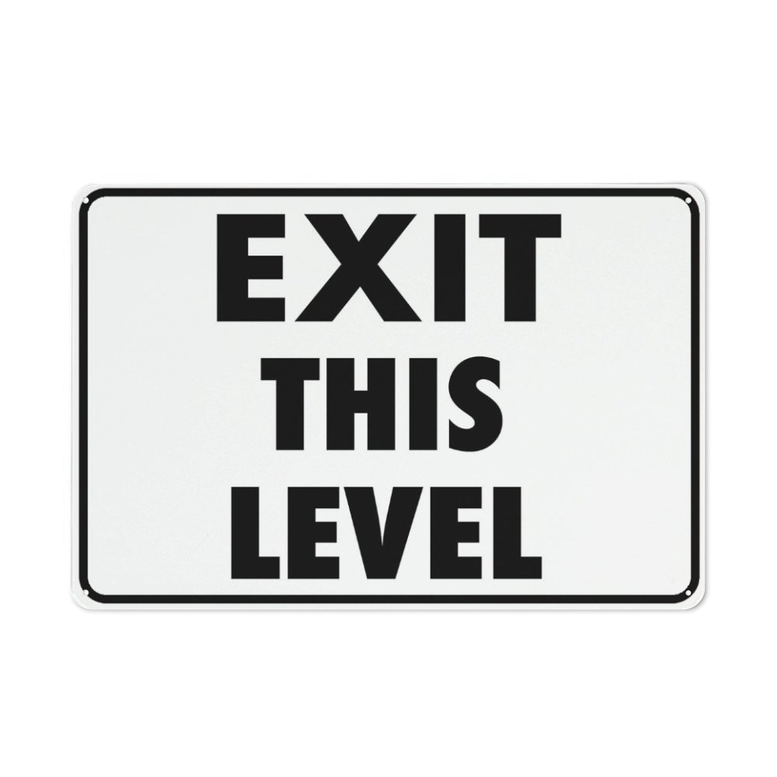 Exit This Level Sign 8 X 12 Inches Rust Free Aluminum - Uv Protected ...