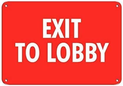 Exit To Lobby Ada Sign Ada Exit Signs For Outdoor & Indoor Metal Sign ...