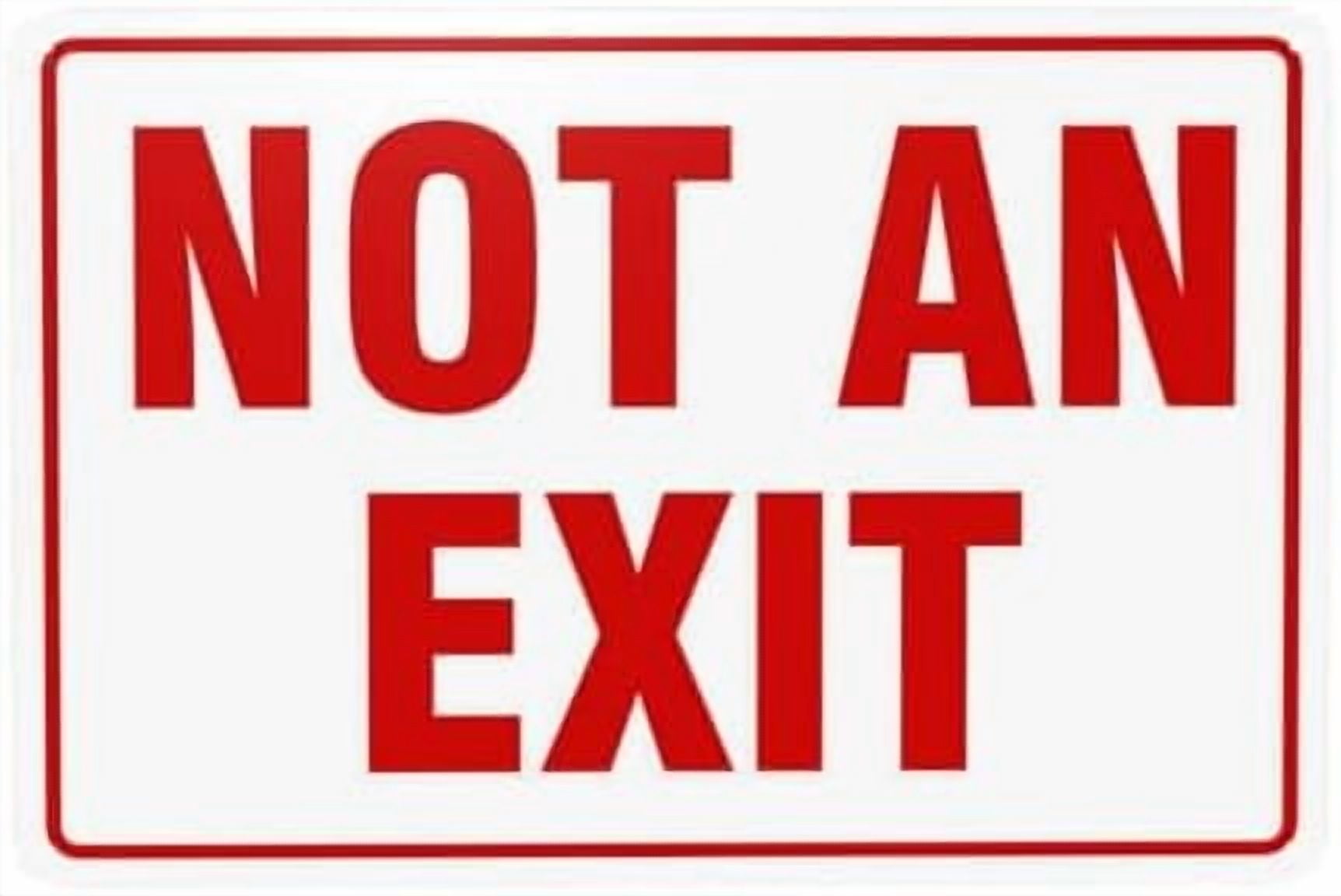 Not an Exit Warning Signs, Exit Security Metal Signs for Home Business ...