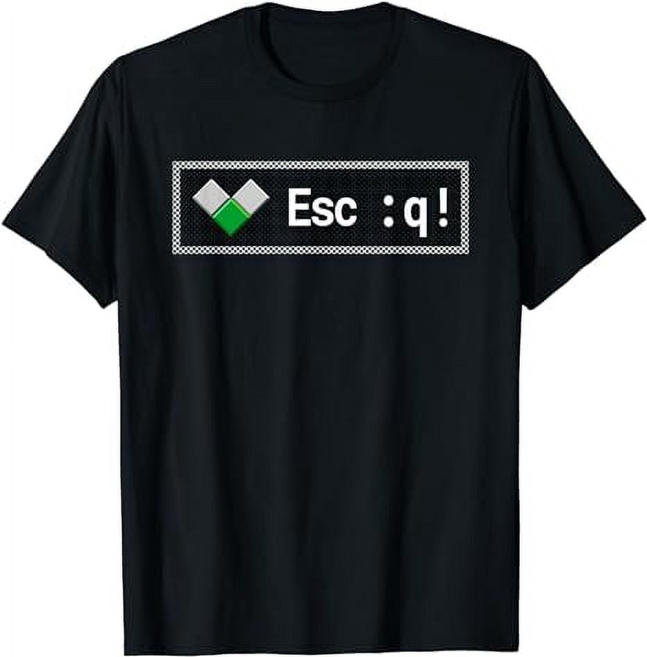 Exit text editor vim or vi with this shortcuts T-Shirt - Walmart.com