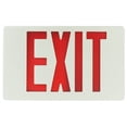 LED Exit Sign - Thermoplastic - Red Letters - 120/277 Volt and Battery ...