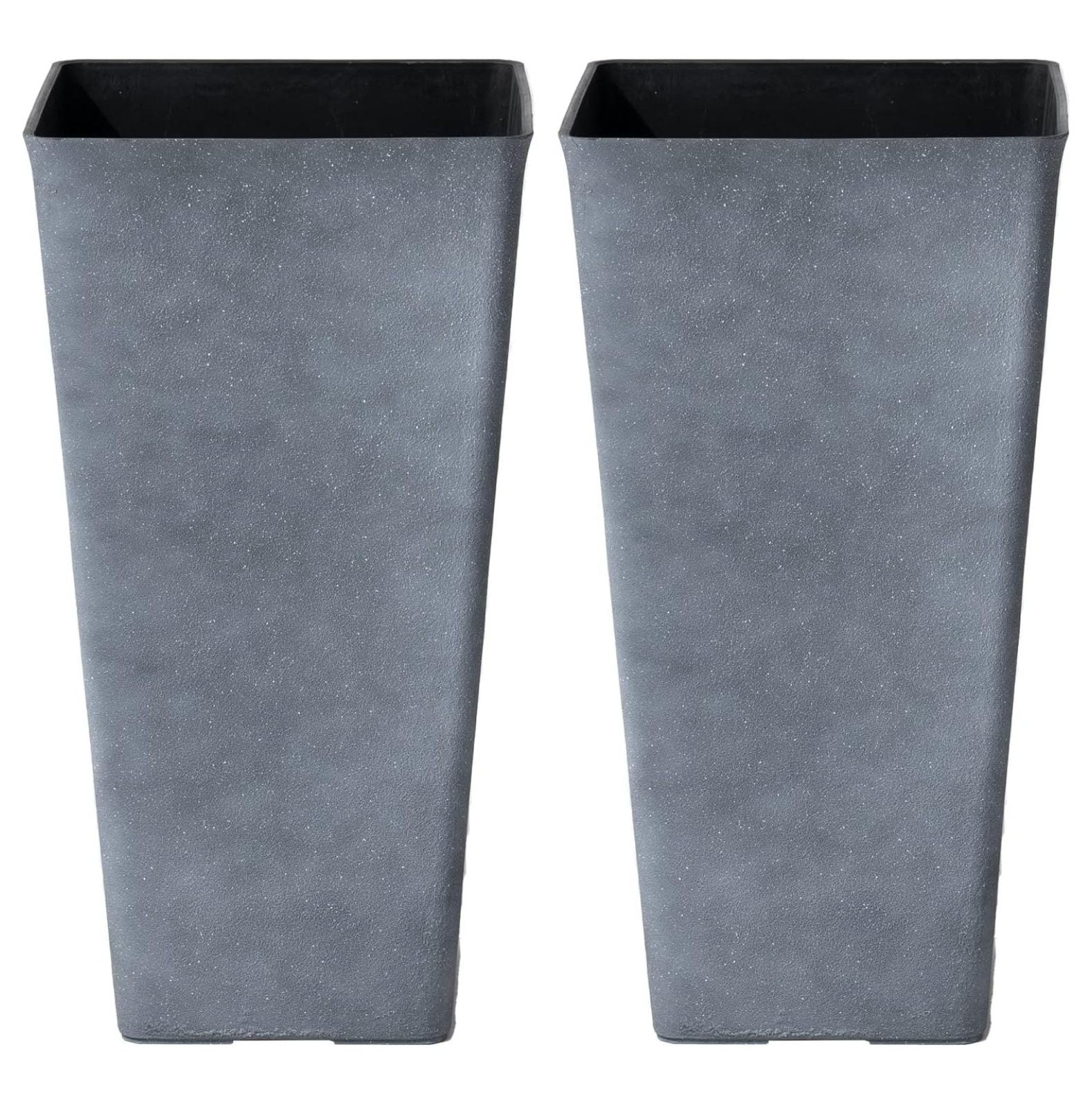 Exlonjet 20 inch Tall Planters Set of 2, Large Taper Planters for ...