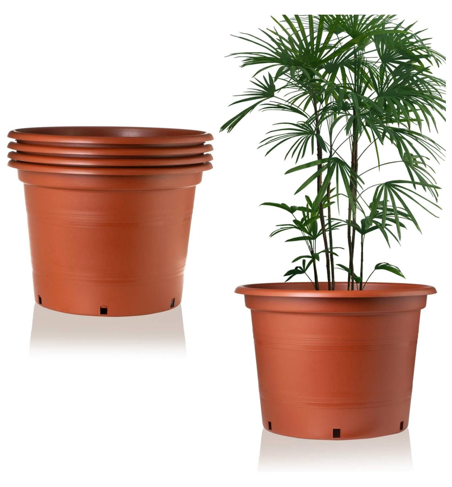 Exlonjet - 5 Gallon Pots for Plants – 5Pcs Nursery Pots 5 Gallon ...