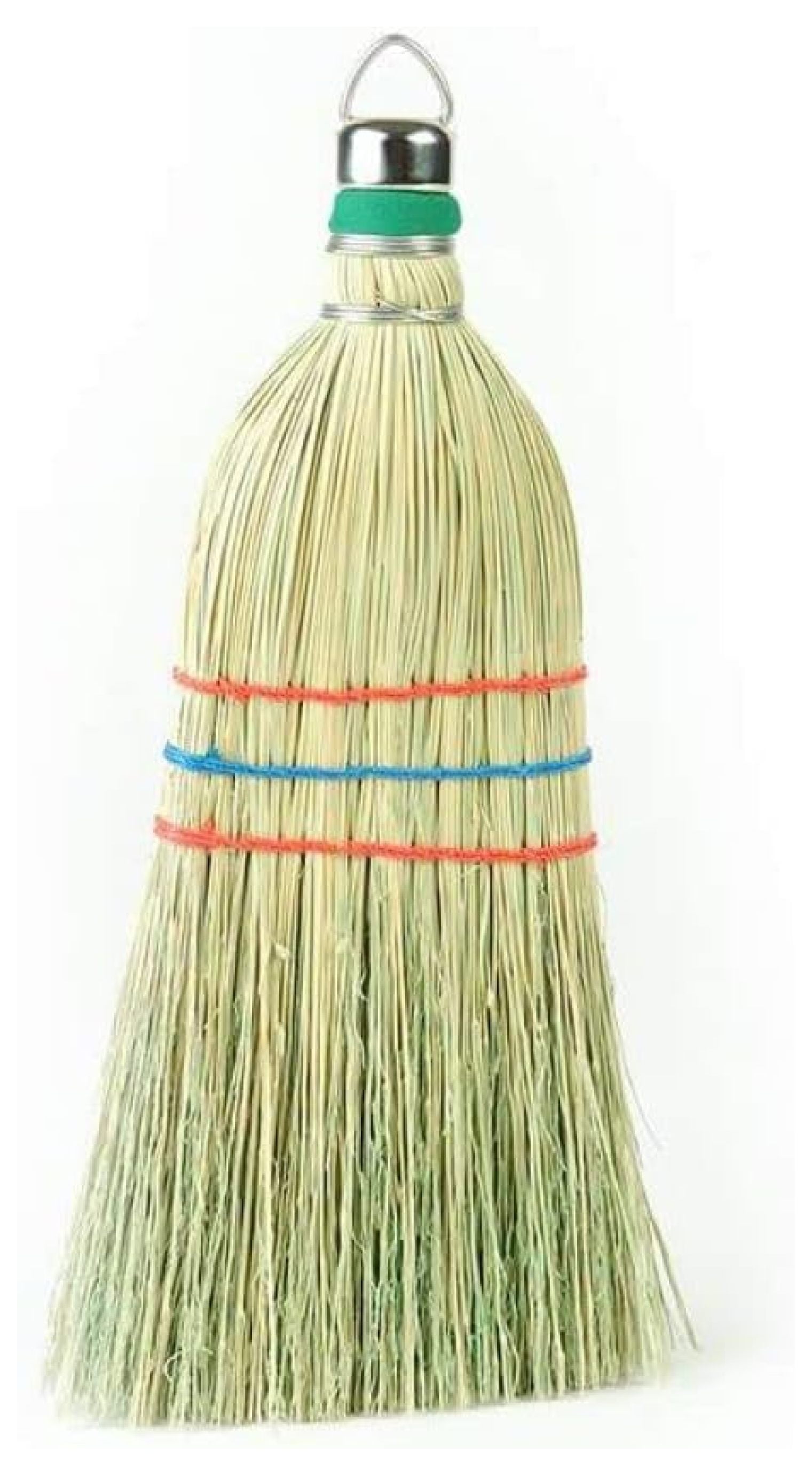 Exlonjet Amish-Made Whisk Broom - Authentic Corn Straw Broom with Metal ...