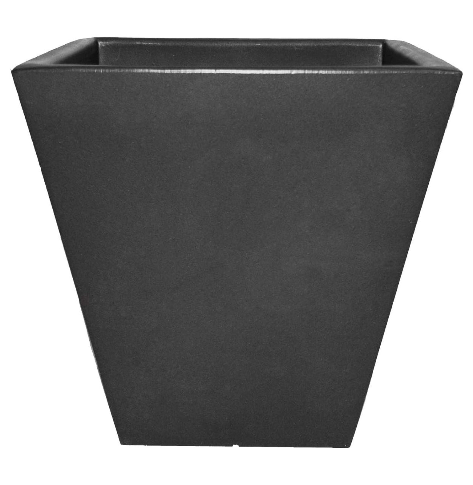 Exlonjet CT18SL Cosmopolitan Square Garden Planter, 18-Inch, Slate ...