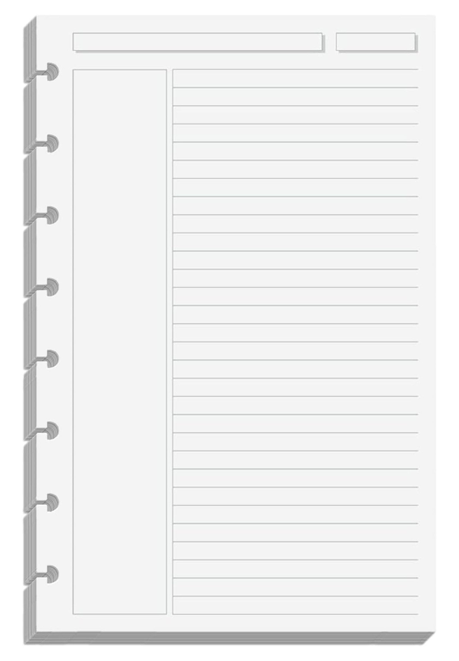 Exlonjet Circa Annotation 1/4 Inch Ruled Discbound Paper Refill, Disc ...