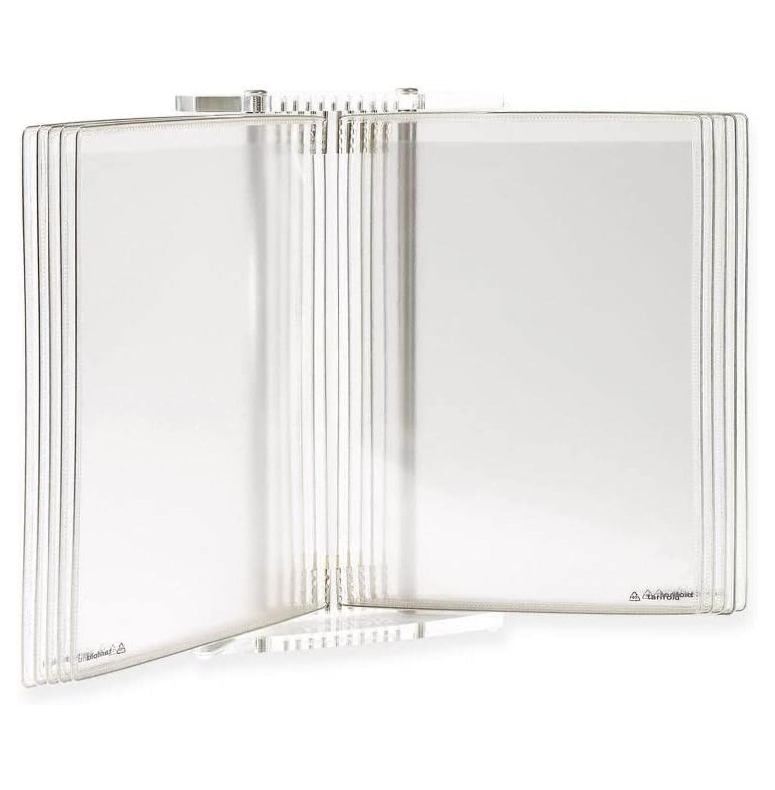 Exlonjet Crystal Desk Display Unit, 10 Display Pockets, Letter-Size ...