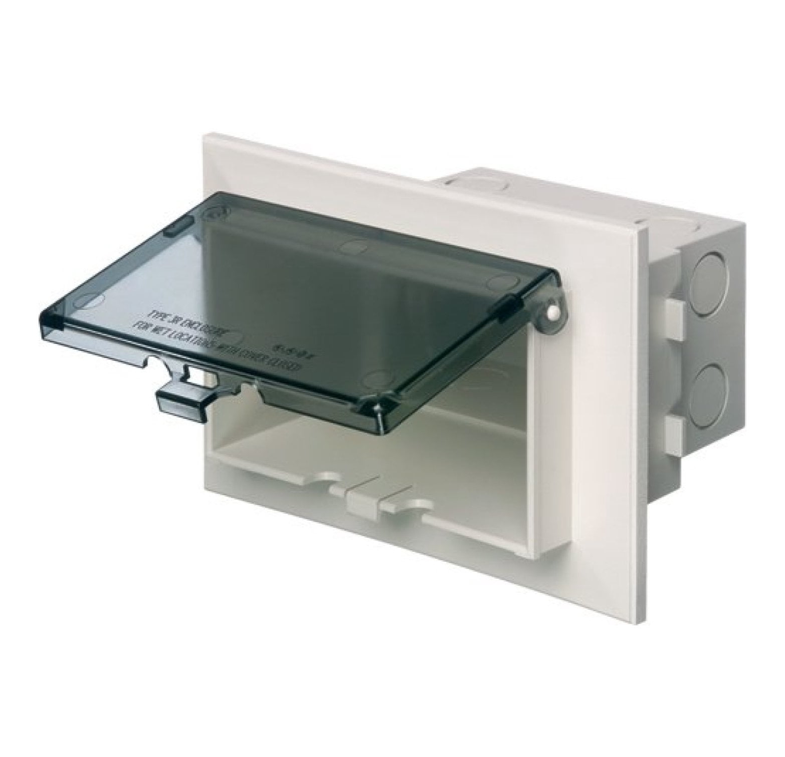 Exlonjet DBHB1C Textured UV Rated Plastic 1-Gang Recessed Non-Metallic ...