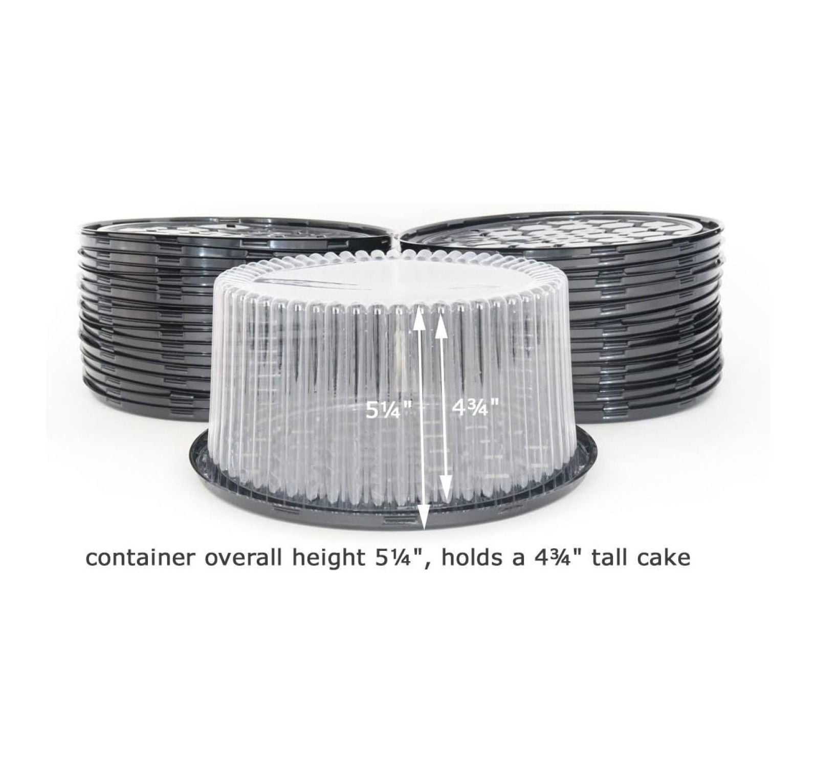 Exlonjet Disposable/Reusable Plastic Display Cake for 2-3 layer cakes ...