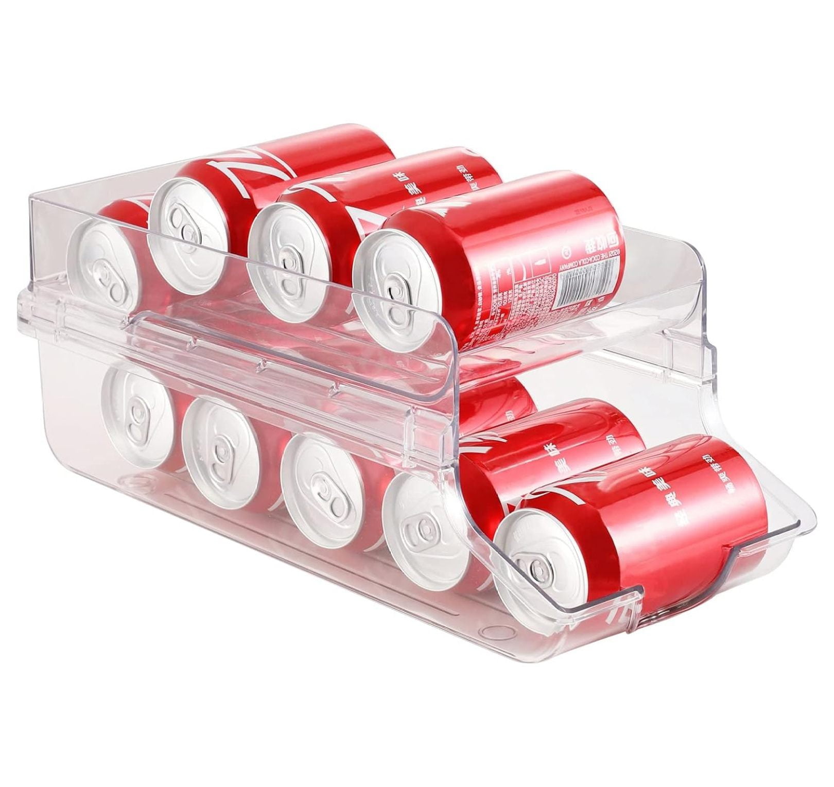 Exlonjet Double-Layer Automatic Rolling Beverage Soda Can Storage ...