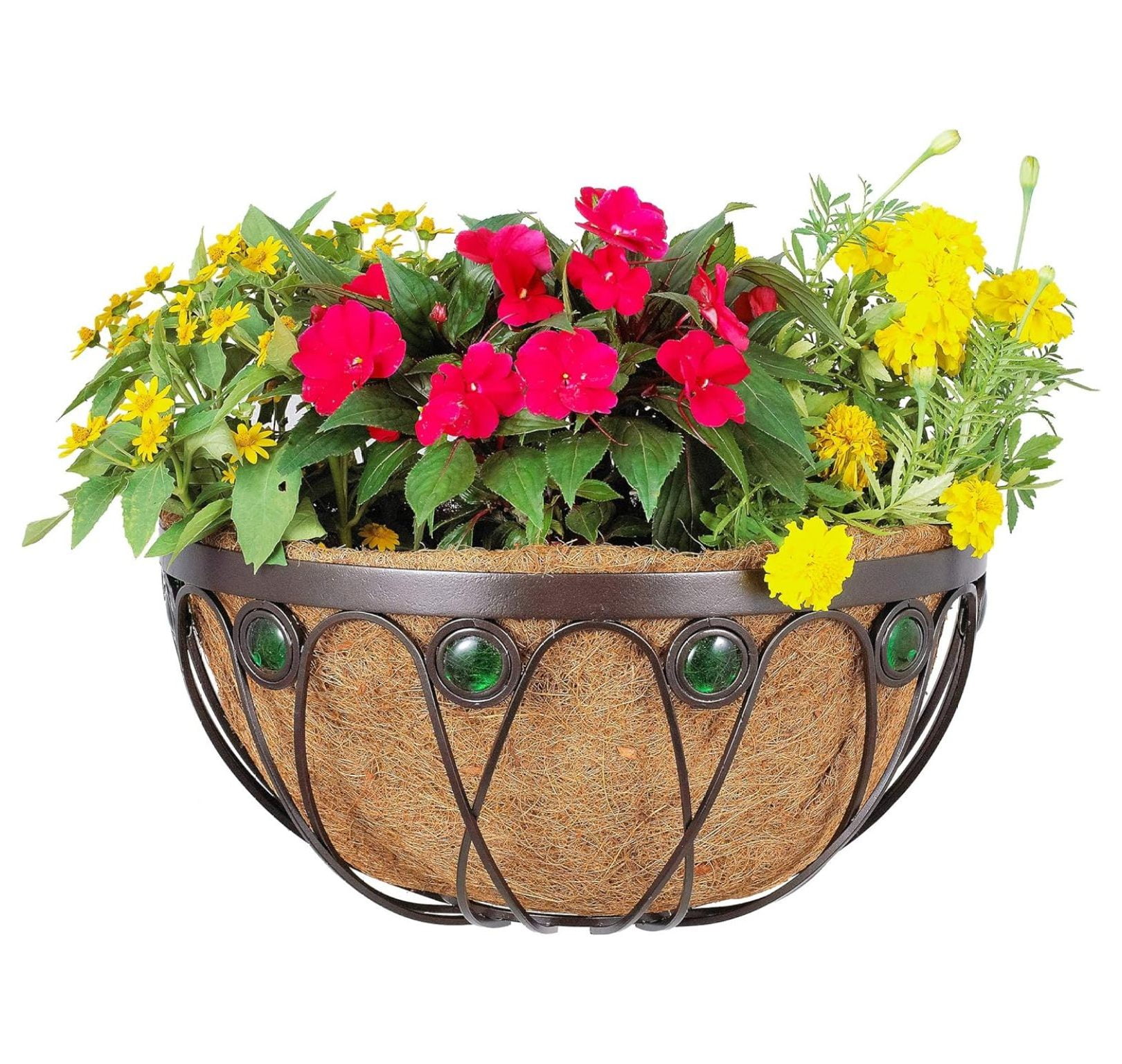 Exlonjet Emerald Series Wall Manger Planter, 16-Inch - Walmart.com