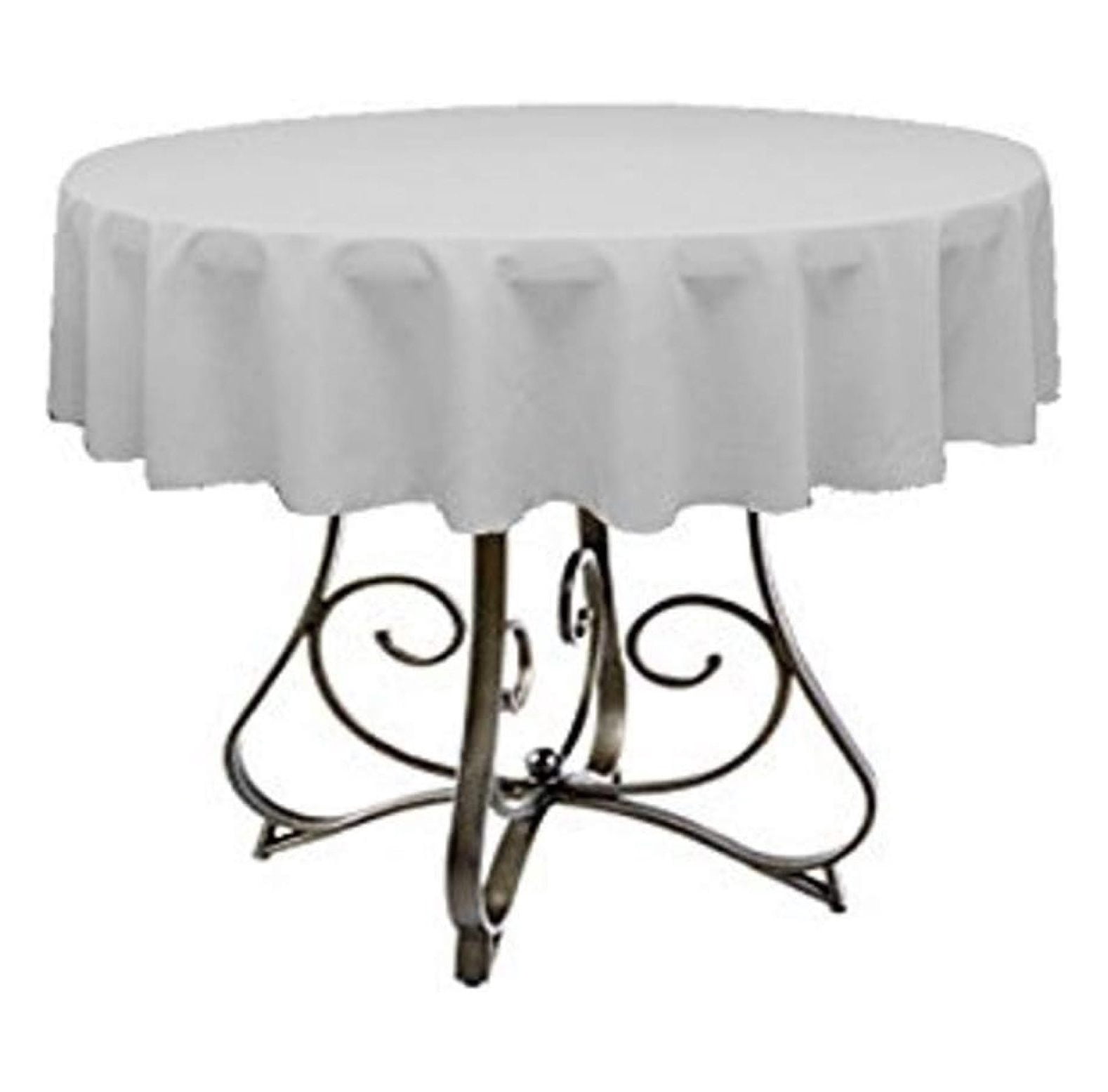 Exlonjet Fabric & Foam Inc 36" Round Polyester Poplin Table Overlay ...