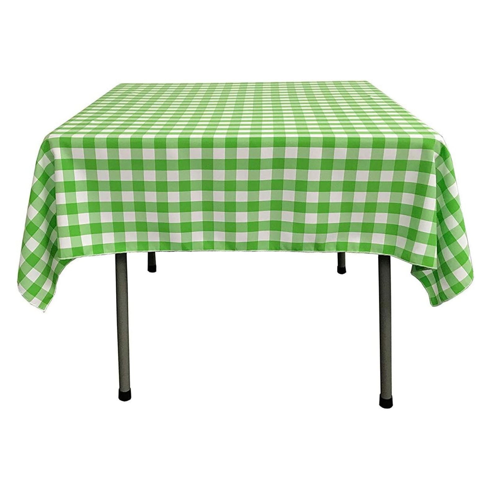 Exlonjet Fabric & Foam Inc 42" by 42" Square Checkered Gingham Plaid ...