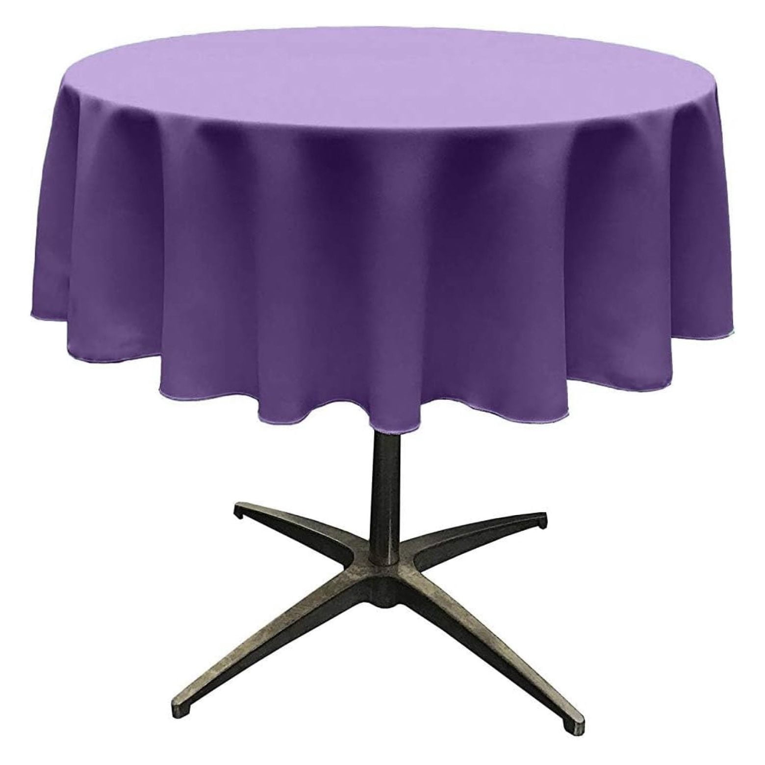 Exlonjet Fabric & Foam Inc 45" Round Polyester Poplin Tablecloth ...