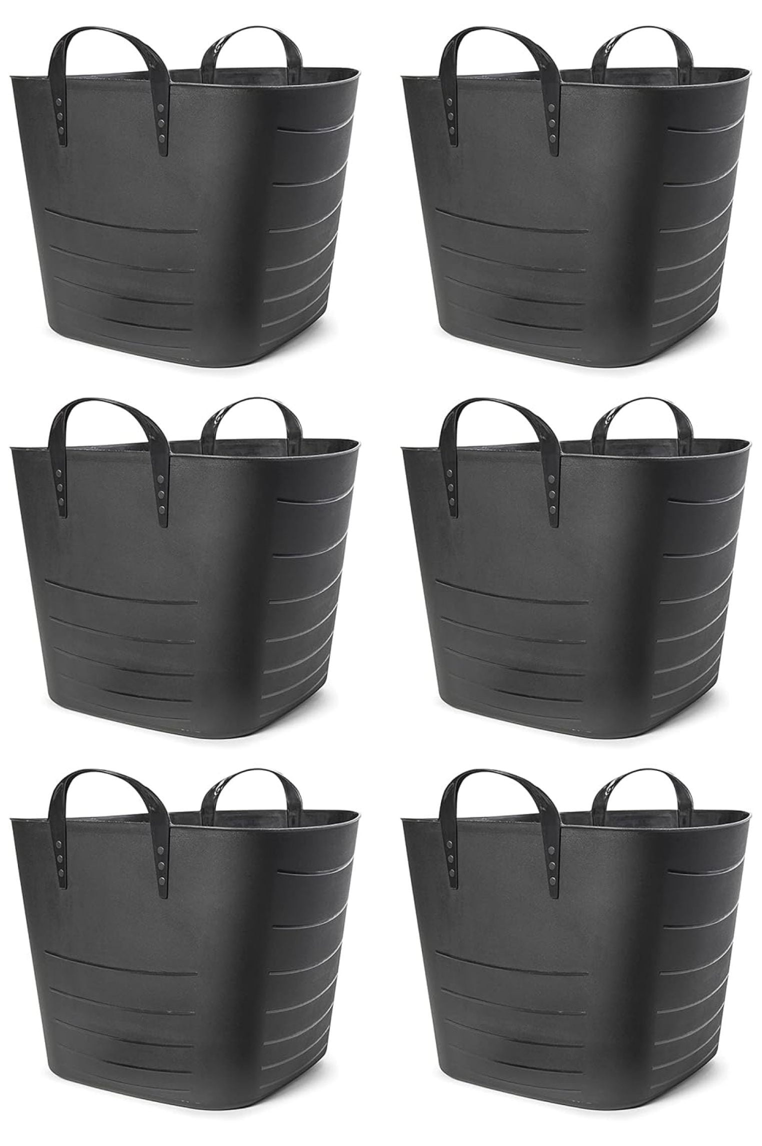 Exlonjet Flexible Tub Basket 25 Liter/6.6 Gallon Plastic Multifunction ...