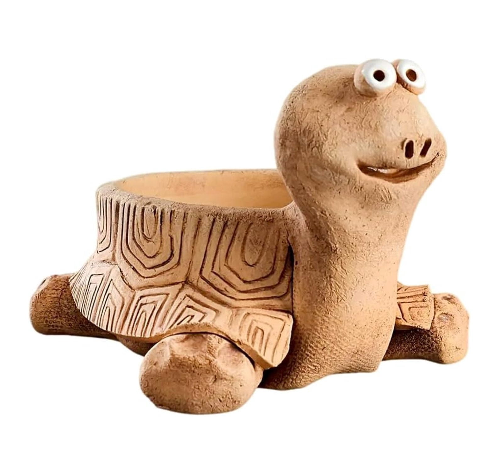 Exlonjet Home Decor Turtle Ceramic Flower Pot Planter 5.5x6.3x6.7-inch ...