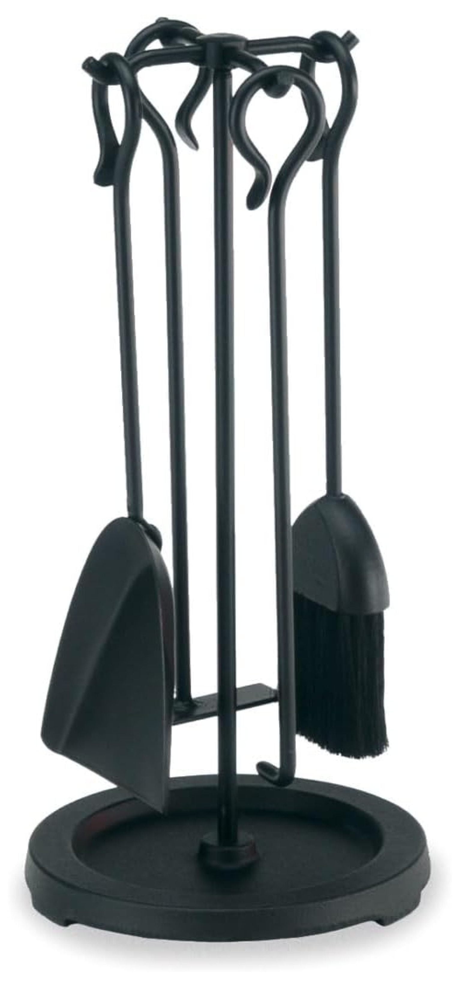 Exlonjet Home and Hearth 18019 Compact Fireplace Tool Set, 18" H/13 lb., Matte Black - Walmart.com