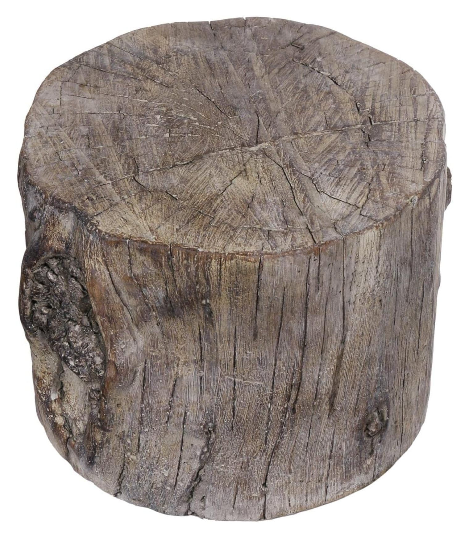 Exlonjet Round Tree Stump Cement Pedestal/Plant Stand 8" - Walmart.com