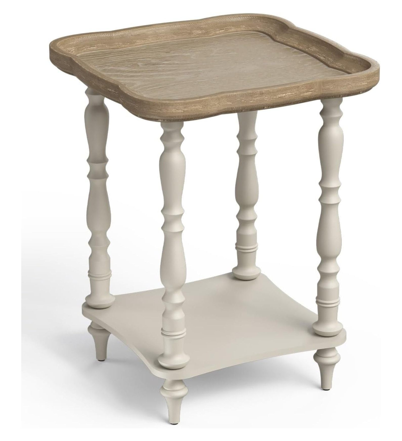 Exlonjet Rustic Farmhouse End Table,19'' French Country Side Table ...