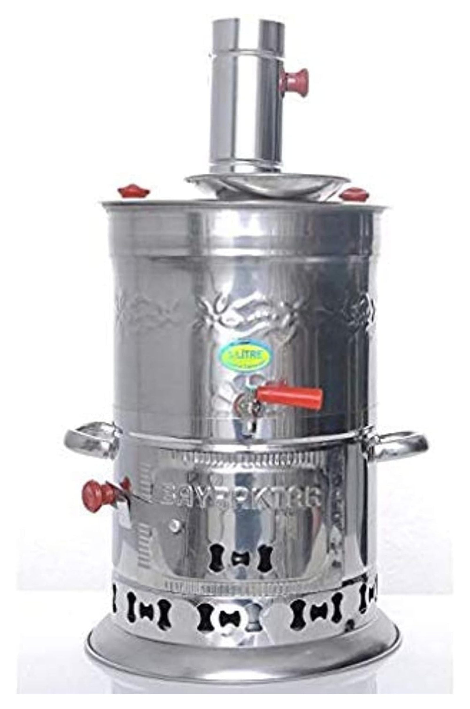 Exlonjet Semaver Stainless Steel Chrome Turkish Tea Kettle Samovar ...