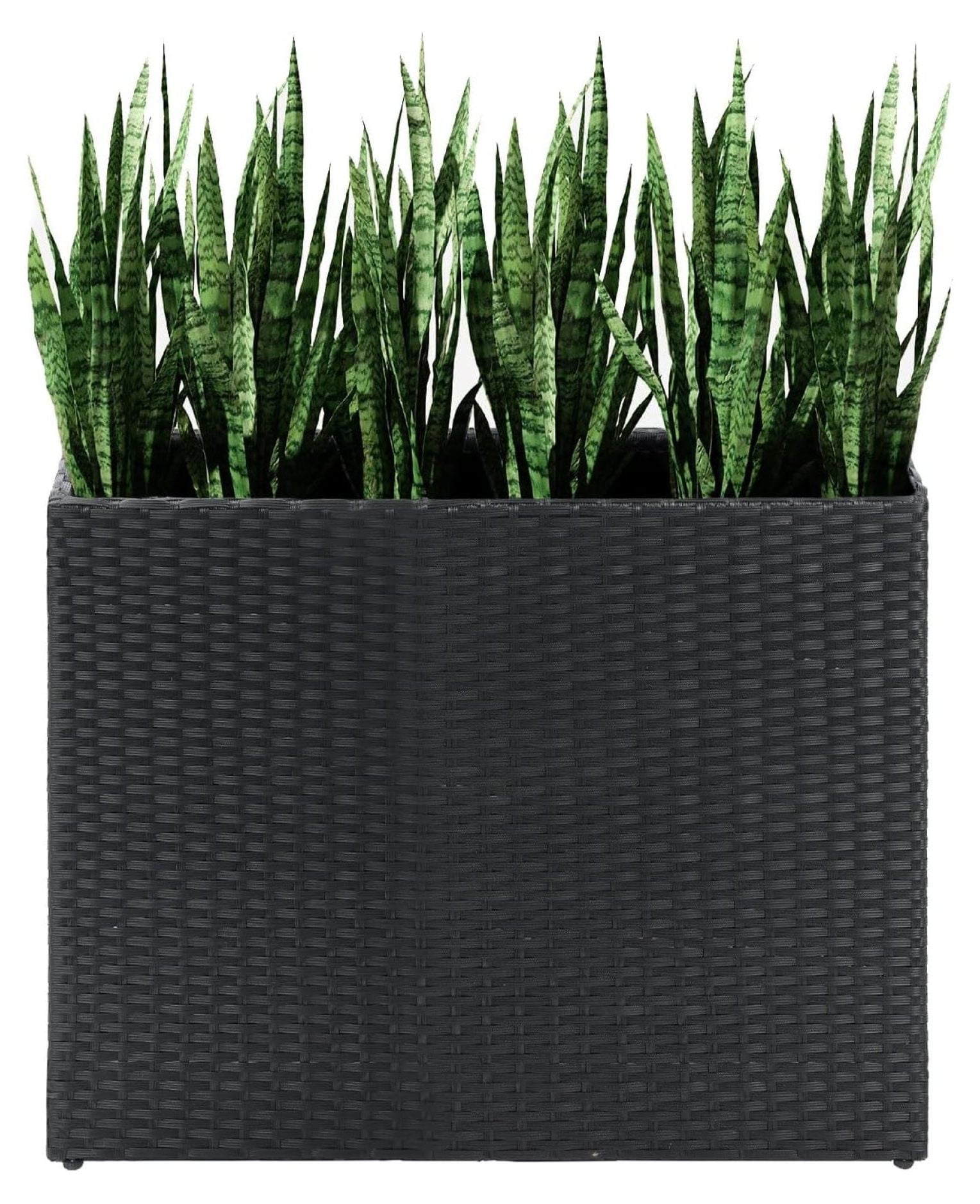 Exlonjet Tall Planters for Outdoor Plants Handmade Wicker Large ...