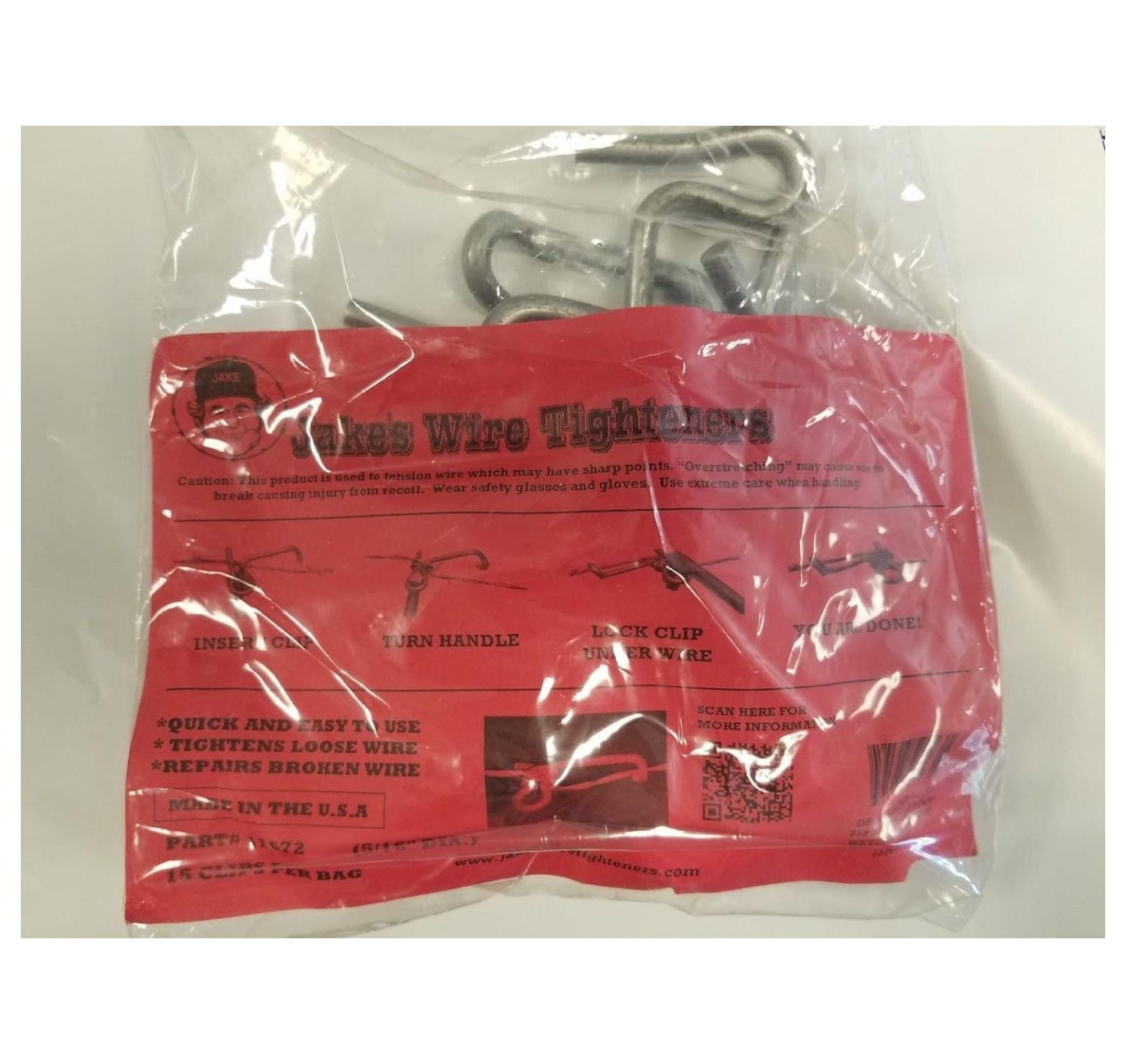 Exlonjet Wire Tighteners Heavy Duty 5/16" 15 Count Bag - Walmart.com