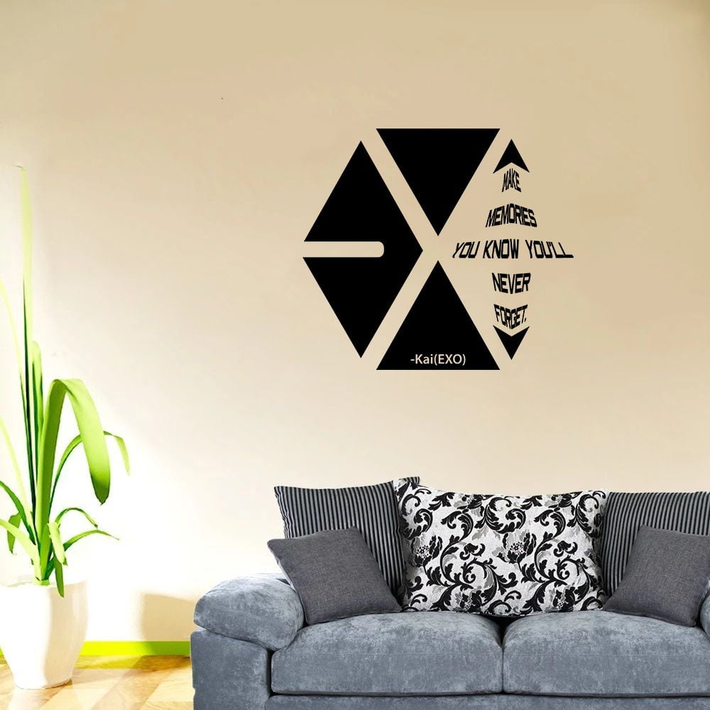 Exo Kai Make Memories KPOP Band Wall Decals Music Artist Song Lyrics ...