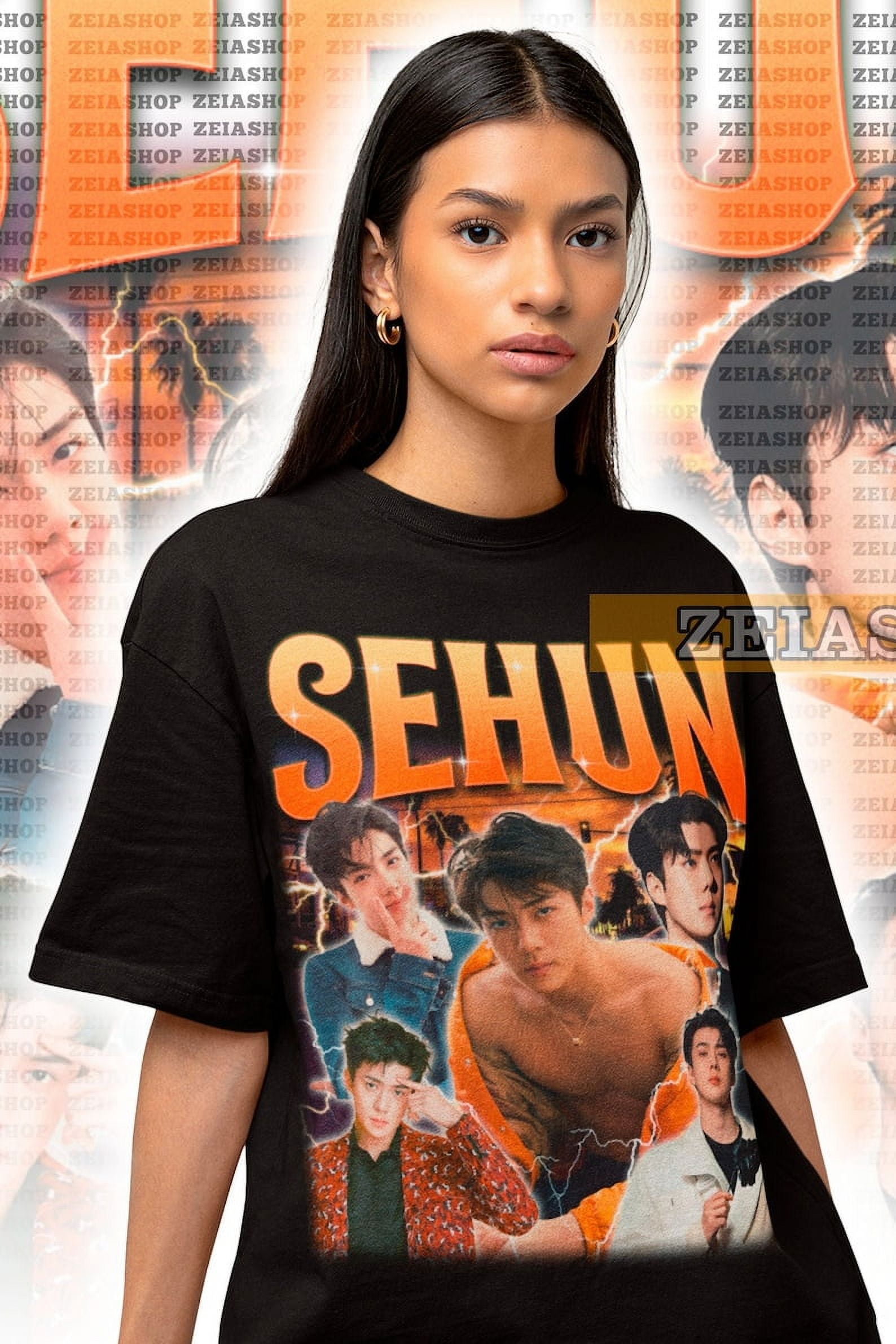 Exo Sehun Retro 90s Tee, Exo Sehun Shirt, Kpop Gift her or him, Kpop ...