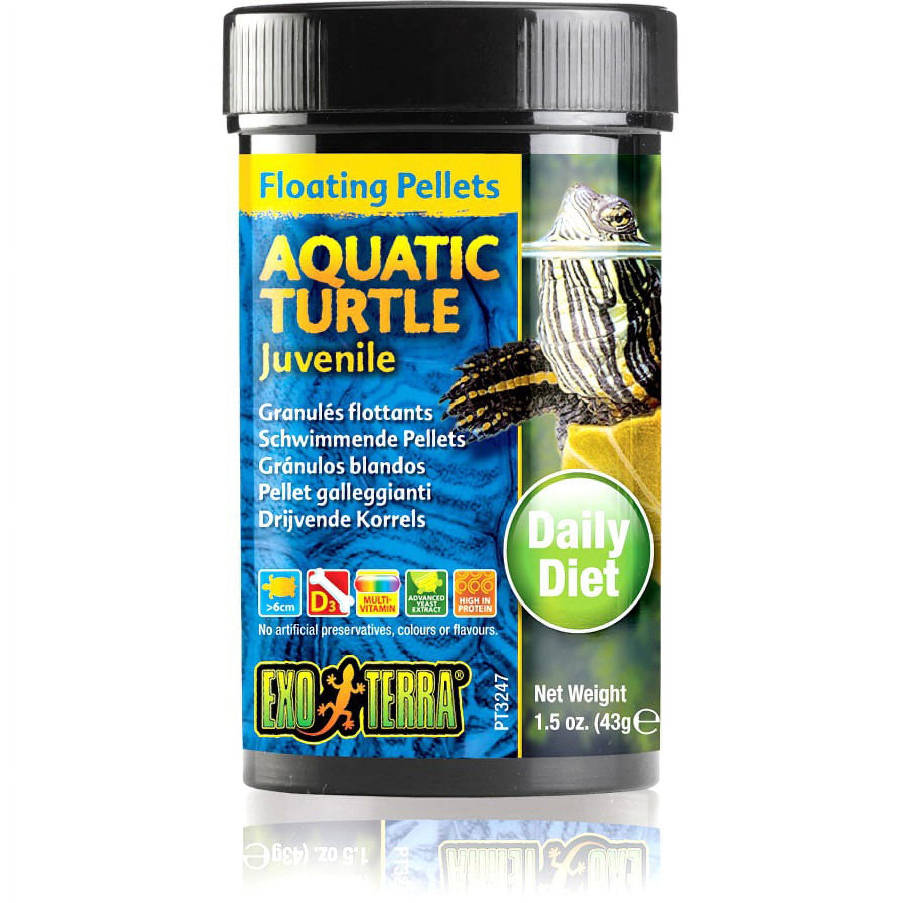 Exo Terra Floating Pellets Aq Turtle Juv 1.5 oz - Walmart.com
