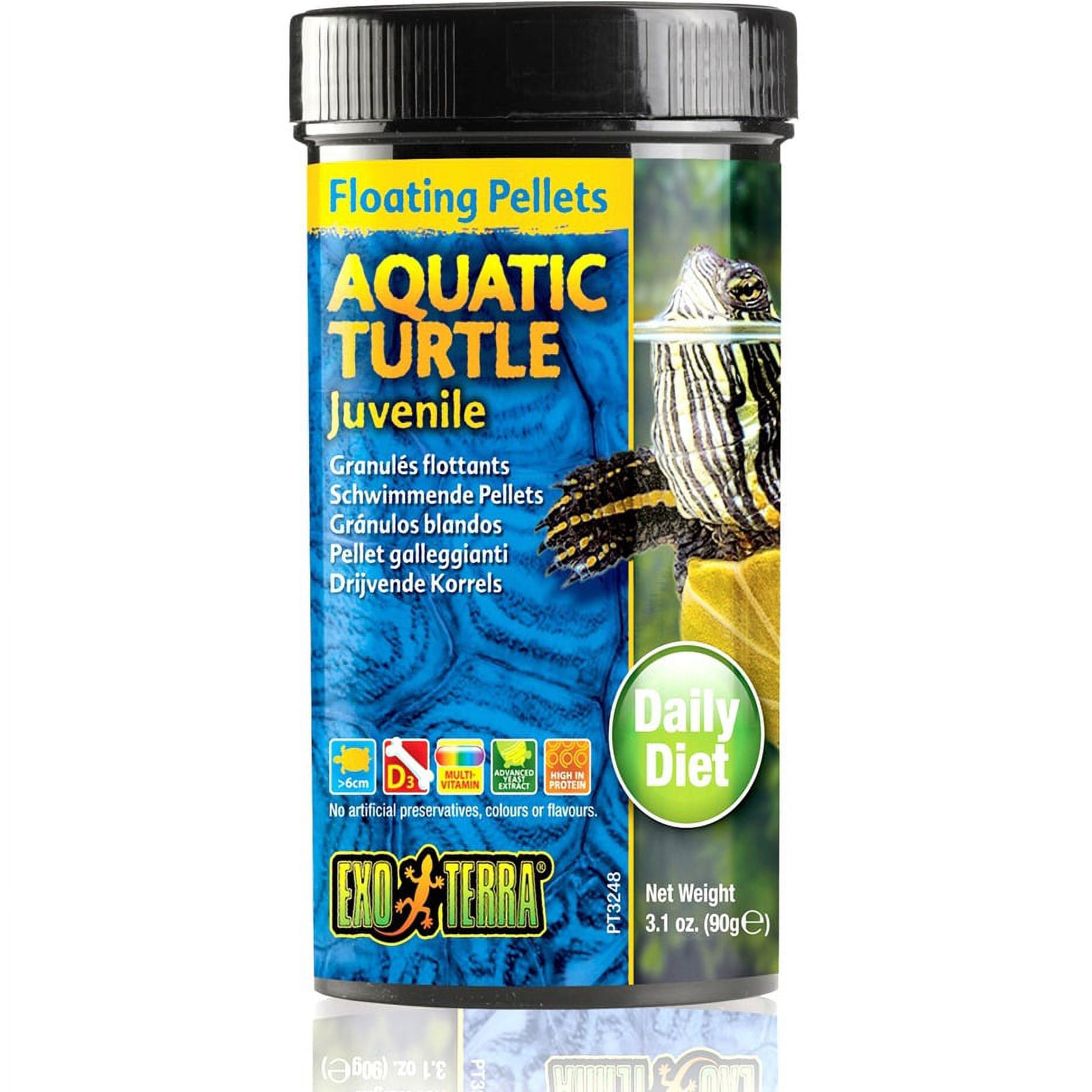 Exo Terra Floating Pellets Aq Turtle Juv 3.1 oz - Walmart.com