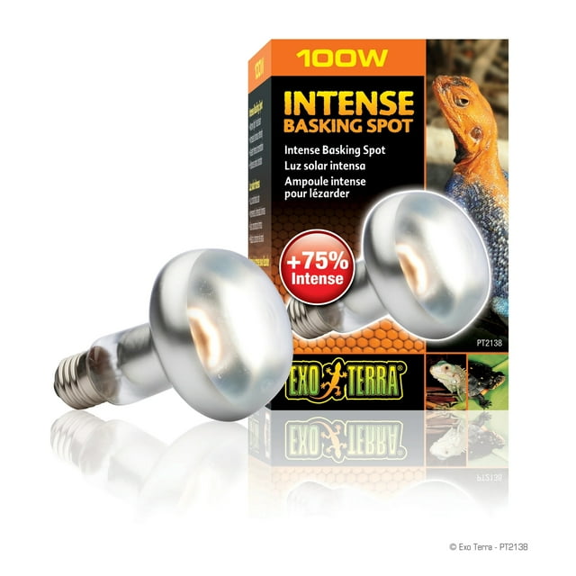 Exo Terra Intense Basking Spot Lamp: Precision Heat Source for Reptiles ...