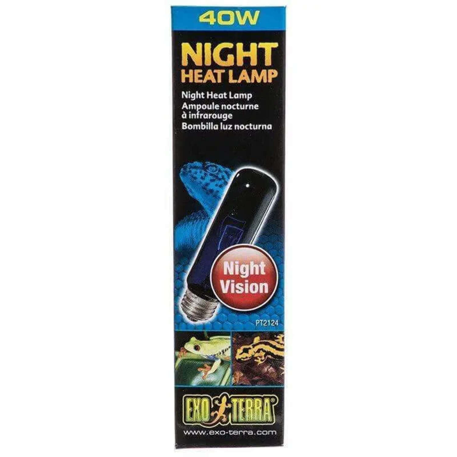 Exo-Terra Night Heat Lamp - 40 Watts (T10) - Walmart.com