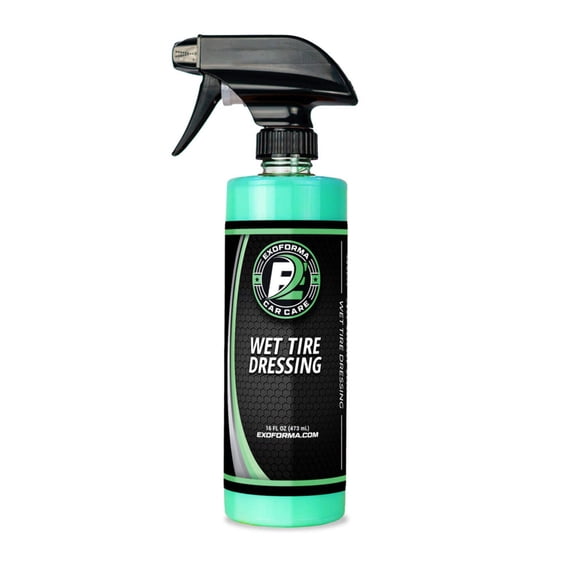 ExoForma Wet Tire Dressing, Water Based High Gloss Wet Shine, UV ...