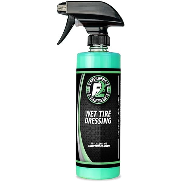 ExoForma Wet Tire Dressing Spray - Extremely High Shine Tire Dressing ...