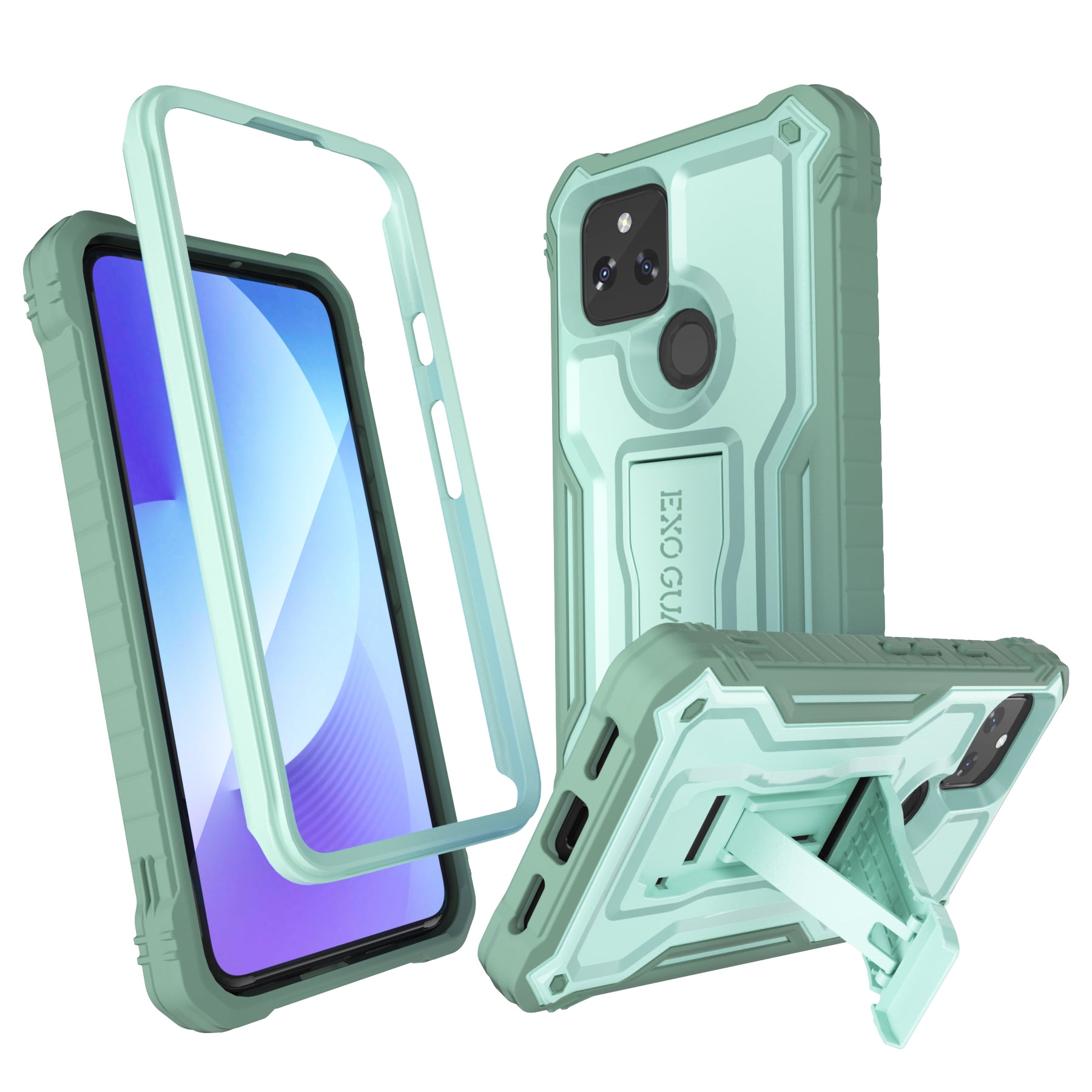 ExoGuard Google Pixel 5 Case, Full-Body Protection with Kickstand and ...
