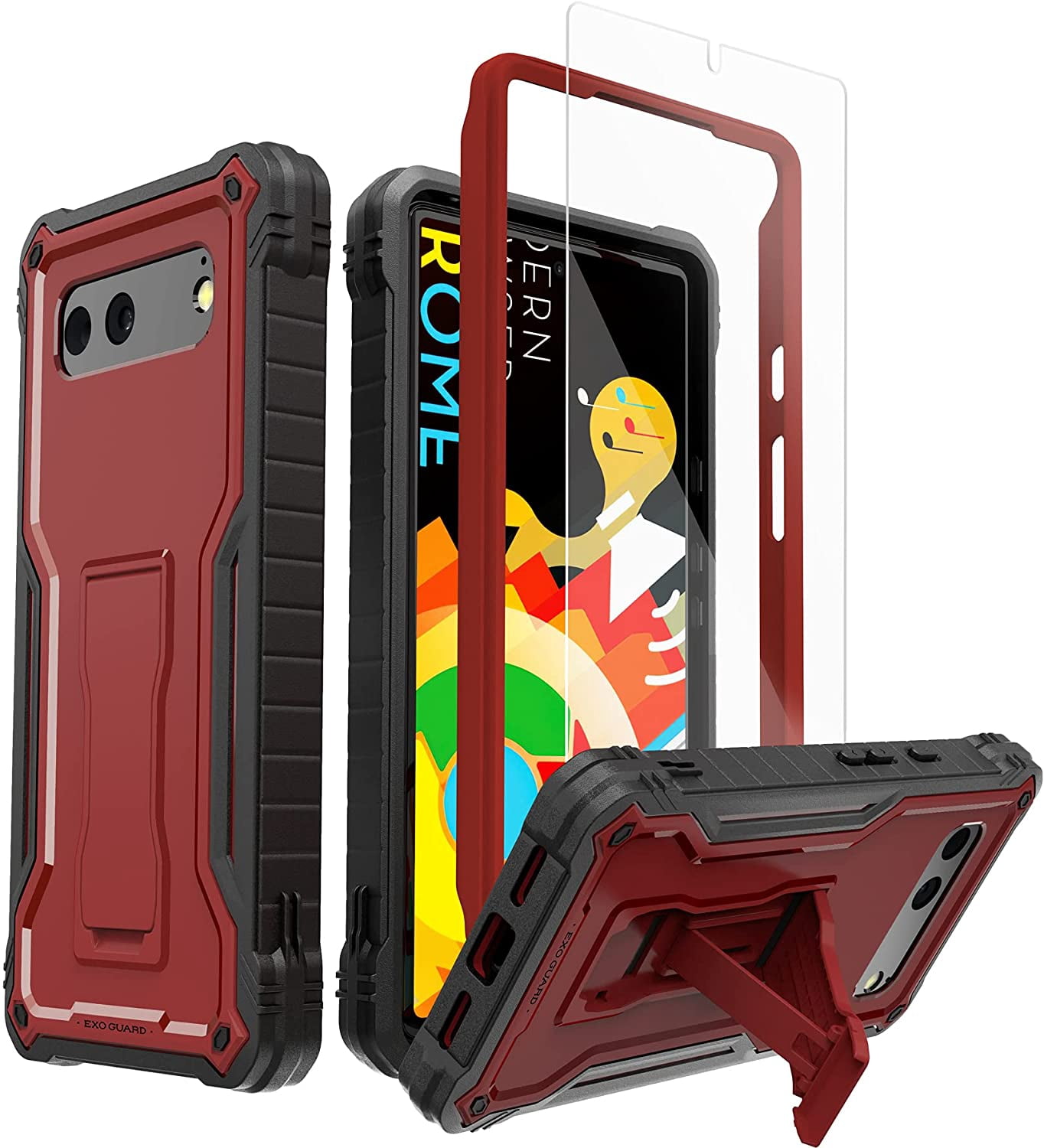 ExoGuard For Google Pixel 6 Case, Phone Case with Screen Protector and ...