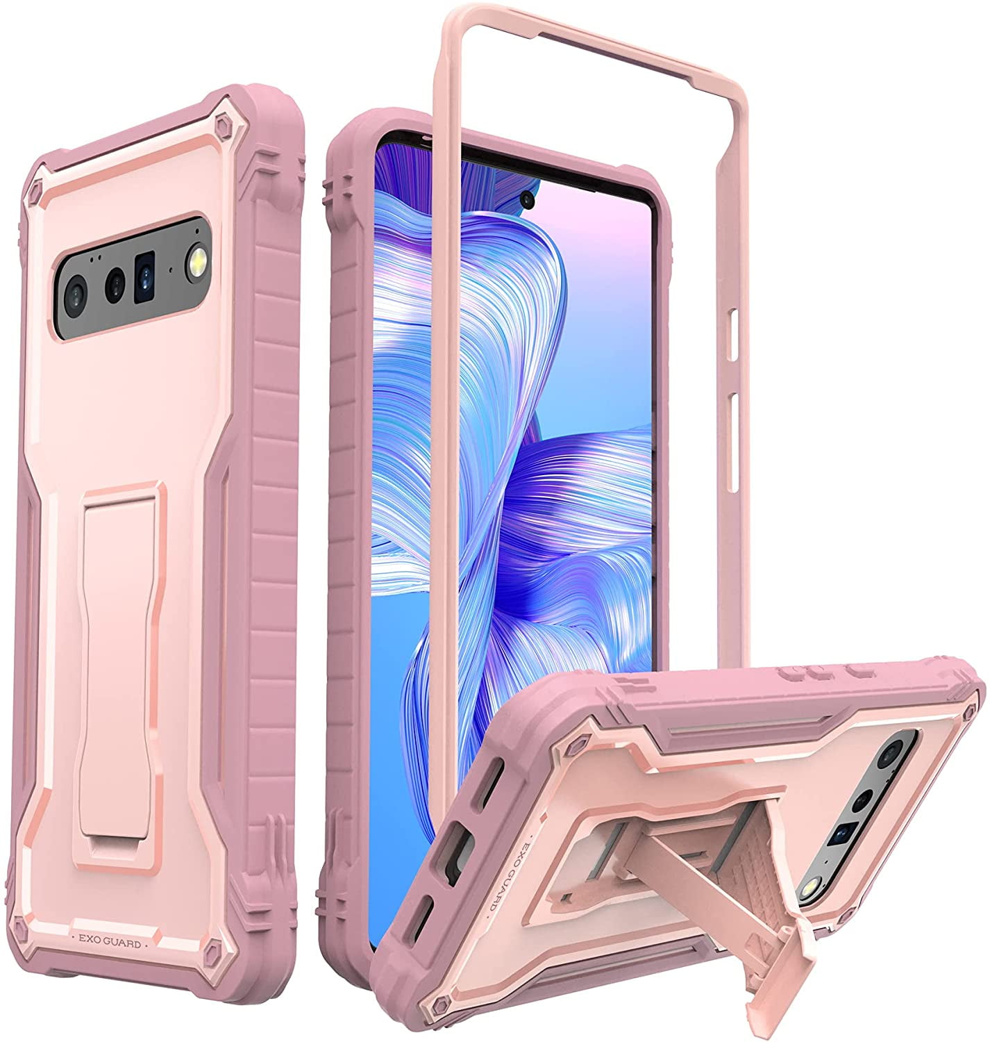 ExoGuard For Google Pixel 6 Pro Case, Rubber Shockproof Full-Body Phone ...