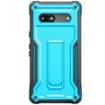 ExoGuard For Google Pixel 7A Case, Rubber Shockproof Full-Body Phone Case with Kickstand (Blue ...