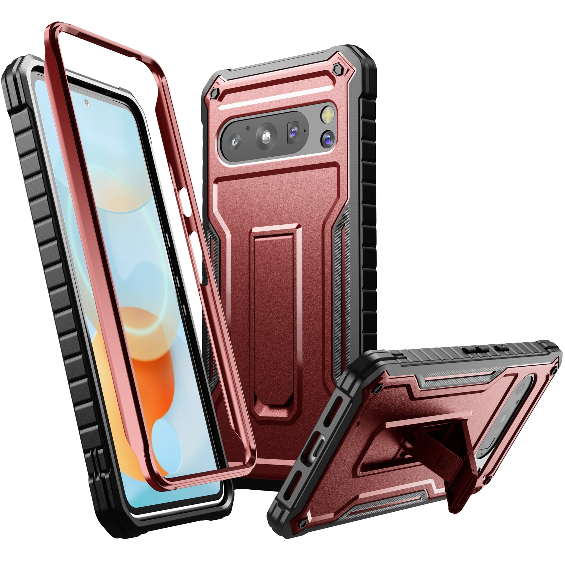 ExoGuard For Google Pixel 8 Pro Case, Rubber Shockproof Full-Body Phone ...