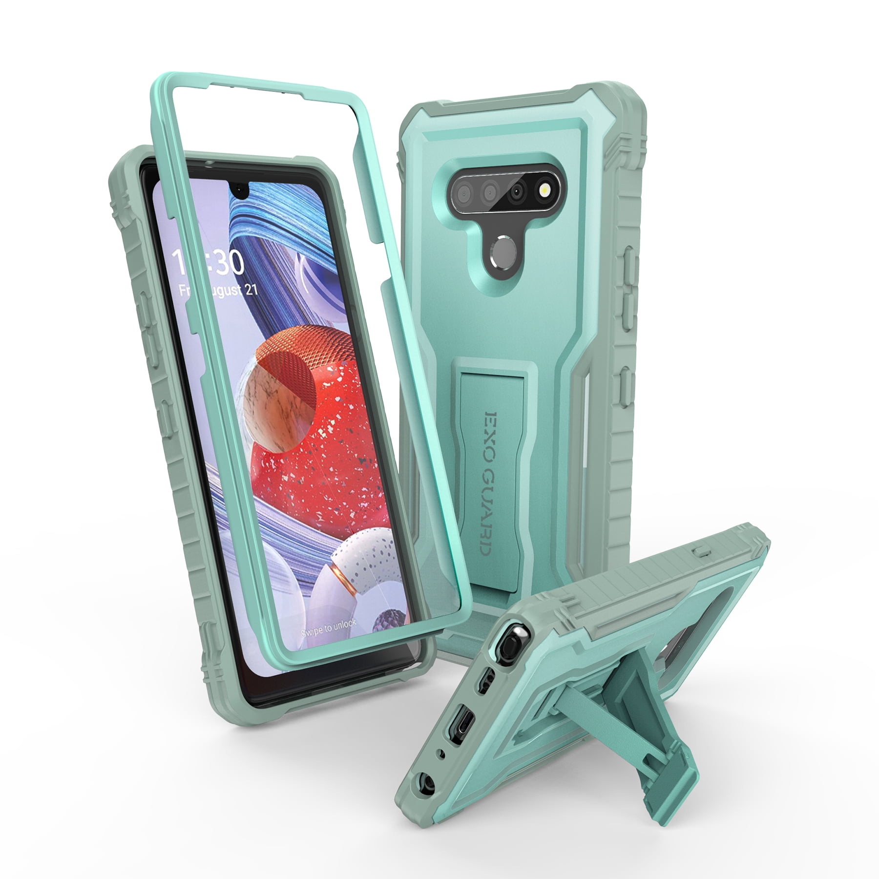 ExoGuard For LG Stylo 6 Case, Rubber Shockproof Full-Body Phone Case ...