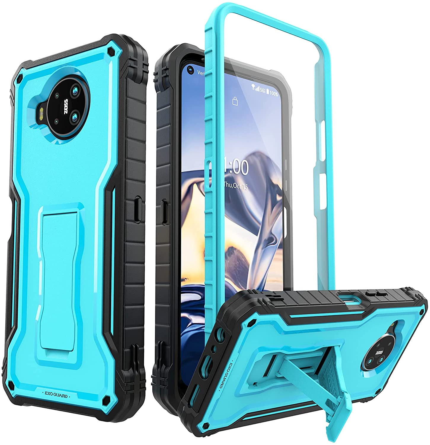 ExoGuard For Nokia 8 V 5G UW Case, Phone Case with Screen Protector and ...