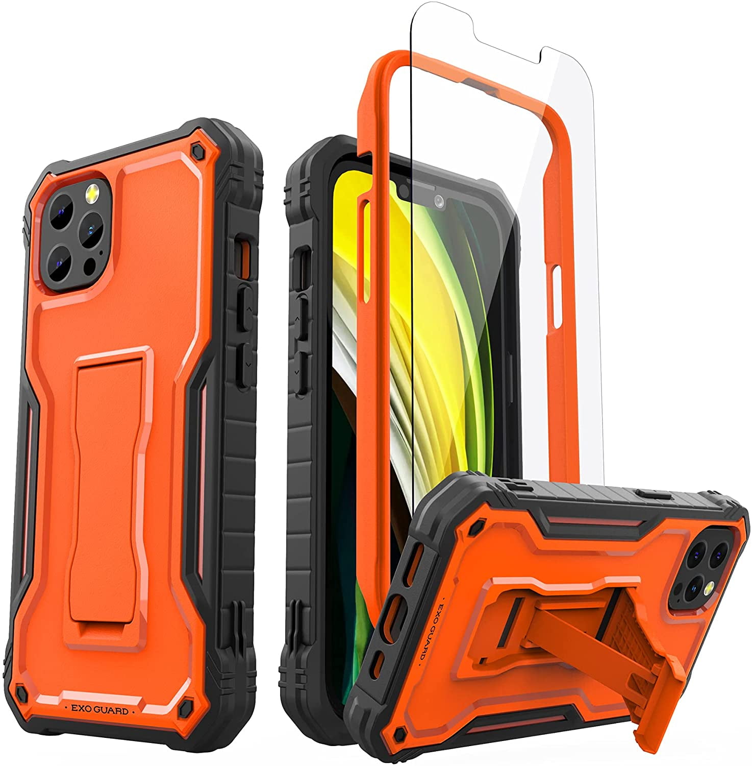 ExoGuard For iPhone 13 Case, Phone Case with Screen Protector and ...