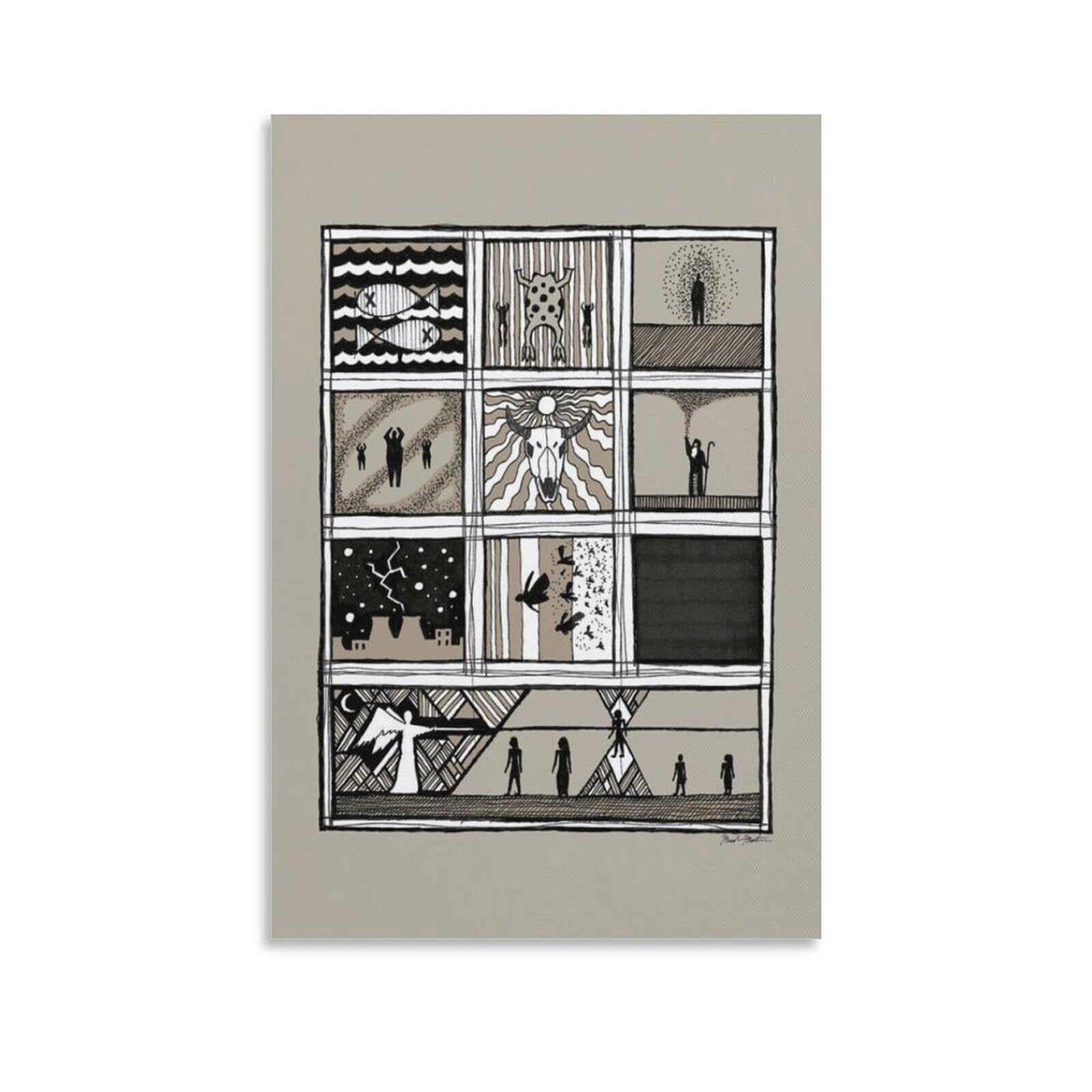 Exodus Plagues, Moses Print, Exodus Bible Story, 10 Plagues, 10 ...