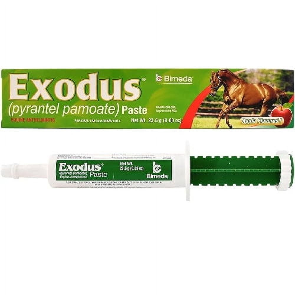 Exodus Pyrantel Pamoate Paste for Horses, 23.6 Grams - Walmart.com