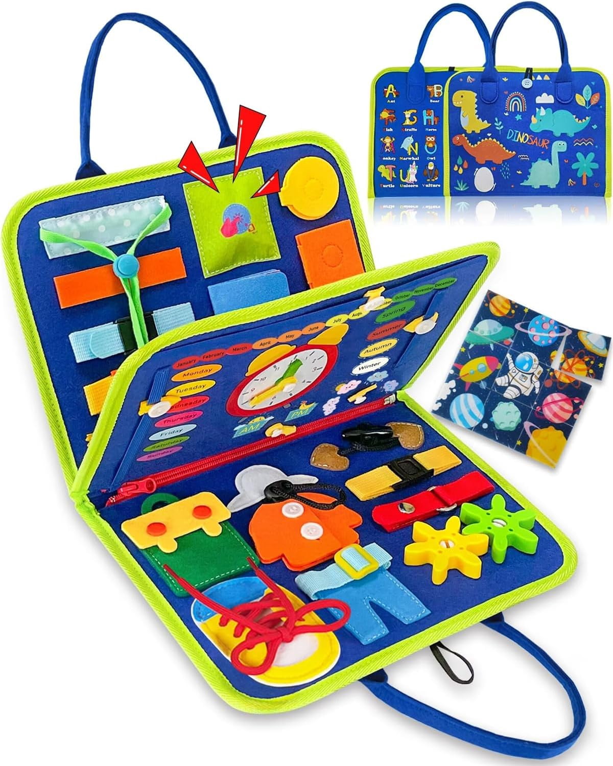 Exorany Busy Board Montessori Toys for Toddler Girl Birthday Gifts ...