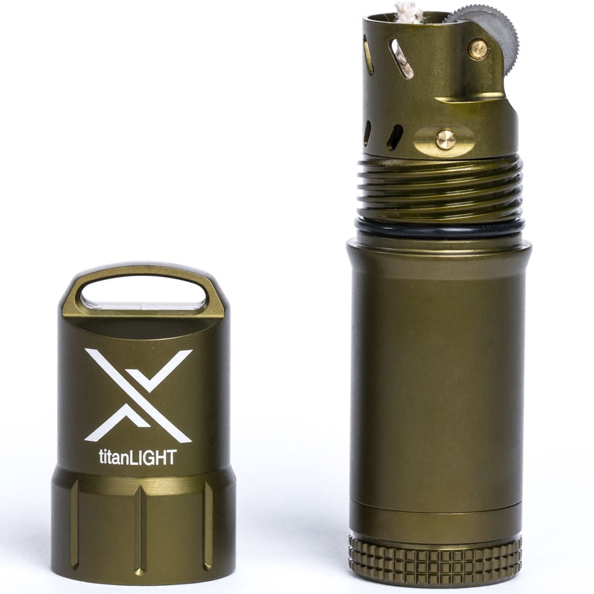 Exotac TitanLIGHT Rugged Waterproof Refillable Lighter - Olive Drab ...