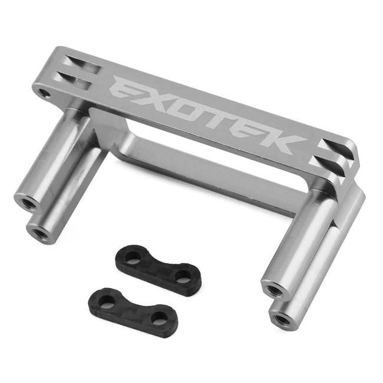 Exotek Racing EXO2110 Gun Metal Tenacity Lasernut HD Servo Mount, 7075 ...