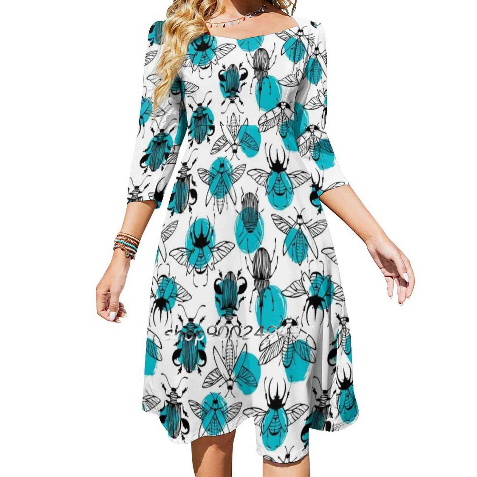 Exotic Beetles New Summer Cut Sexy Dresses Ladies Club Wear Party Sundresses Nature White