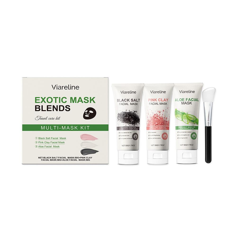Exotic Blends Facial Mask 4 Piece Set Mini Size Travel Friendly Face X3K1 - Walmart.com